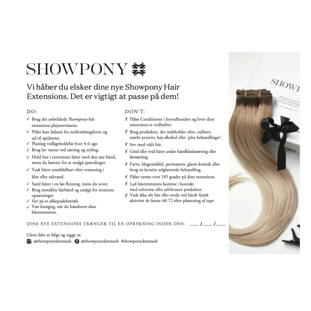 Showpony Do & Dont's (Tape) - Merchandise - Icon Hair A/S